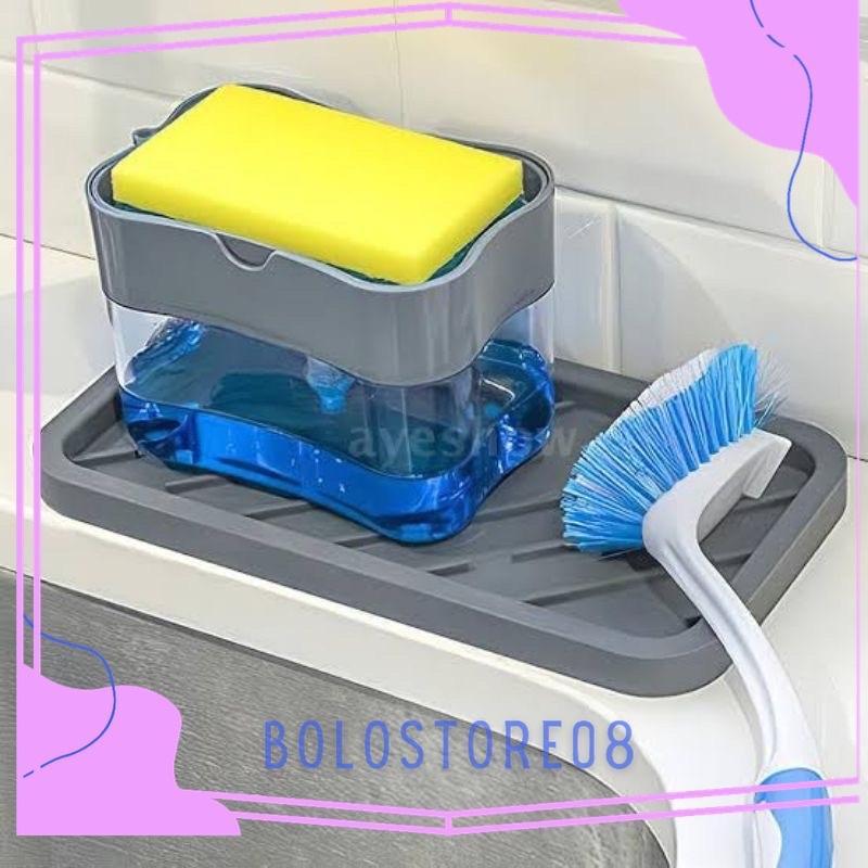 [D2] Dispenser sabun dengan sponge 2 in 1 - Shop | Tokopedia