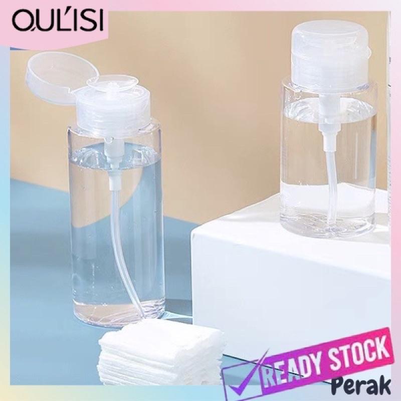 OULISI 150ml Press Pump Container Transparent Bottle Toner Make-Up ...
