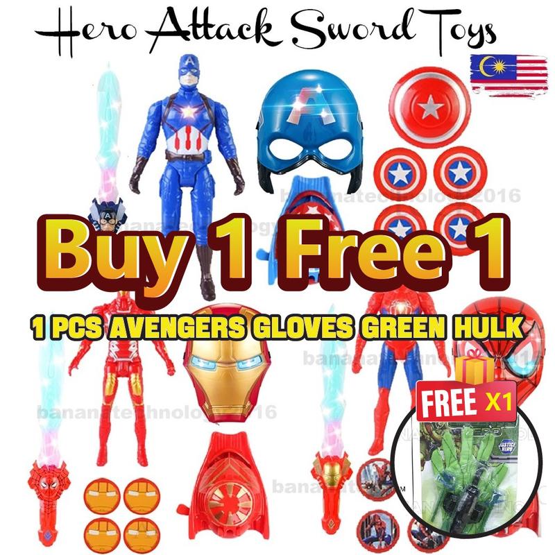 Hero Attack Sword Toys For Kids Mainan Pedang iRon MAN Toys Action ...