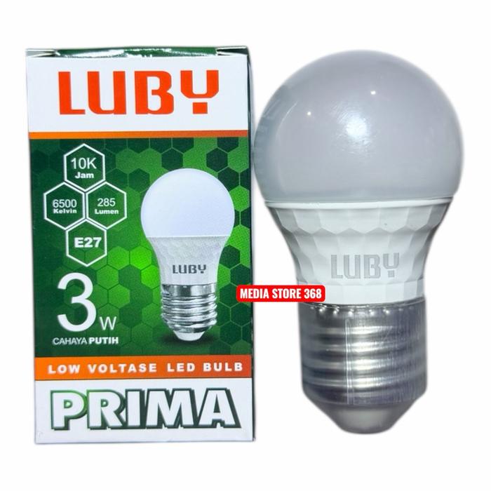 Promo LAMPU LED / BOHLAM LED LUBY PRIMA 3W CAHAYA PUTIH LED A-BULB LOW ...