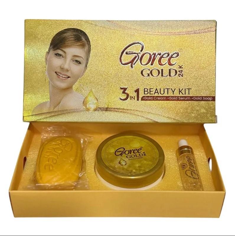 Goree Gold 24K Beauty 3in1 Kit Gold Serum+ Gold Beauty Cream+ - TikTok ...