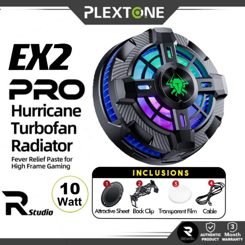 PLEXTONE EX2 Pro Back Clip Mobile Phone Flat Radiator RGB Lighting ...