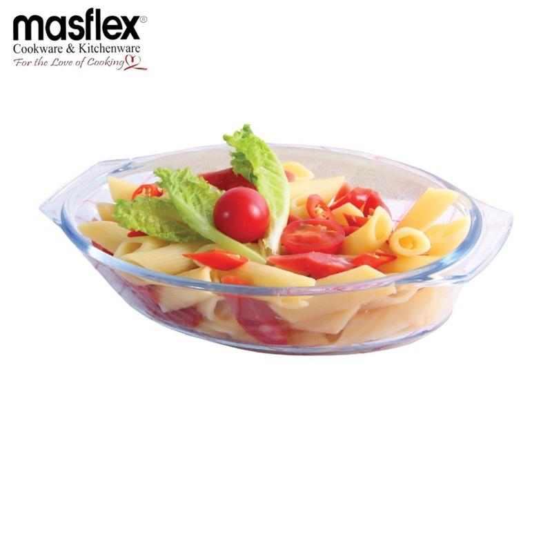 Masflex 700 ml Oval Borosilicate Glass Bakeware with Handle 24 - TikTok ...