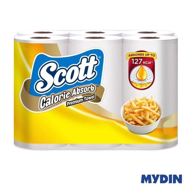 Tuala Dapur Scott Calorie Light (50 Helai x 6 Gulung) - TikTok Shop ...