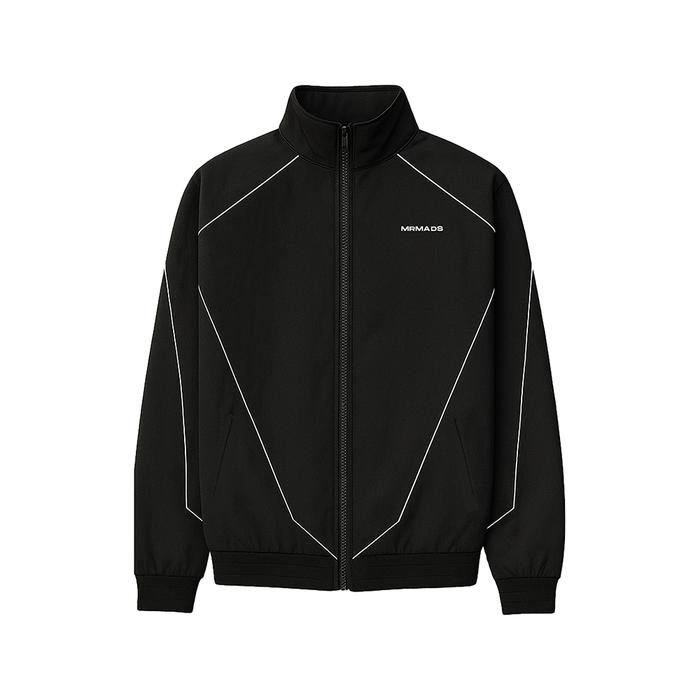 Promo Mr Mads Tracktop Jacket Black Noir Bahan RJN Karet Lengan 2cm ...
