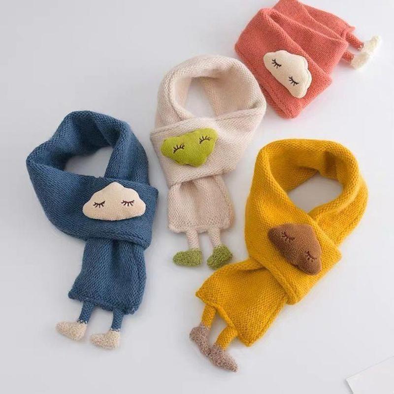 Cute Baby Scarf Kids Knitted Neckerchief Boys Girls Children - TikTok ...