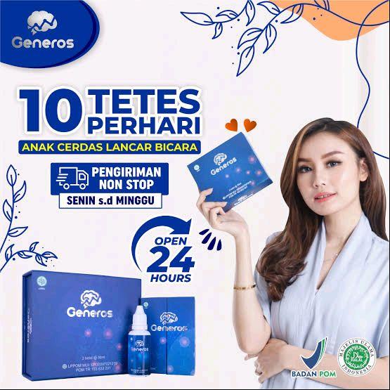 (COD) Generos 1 Box Isi 2 Botol - Suplemen Kecerdasan Otak Anak - Shop ...