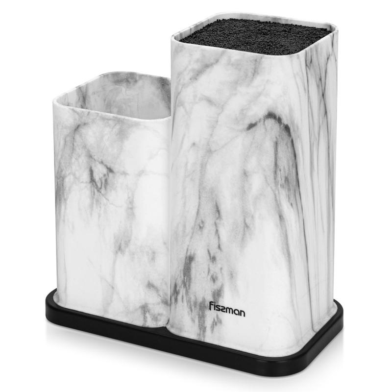 Fissman Marble Knives & Utensil Plastic Holder Stand Organizer in ...
