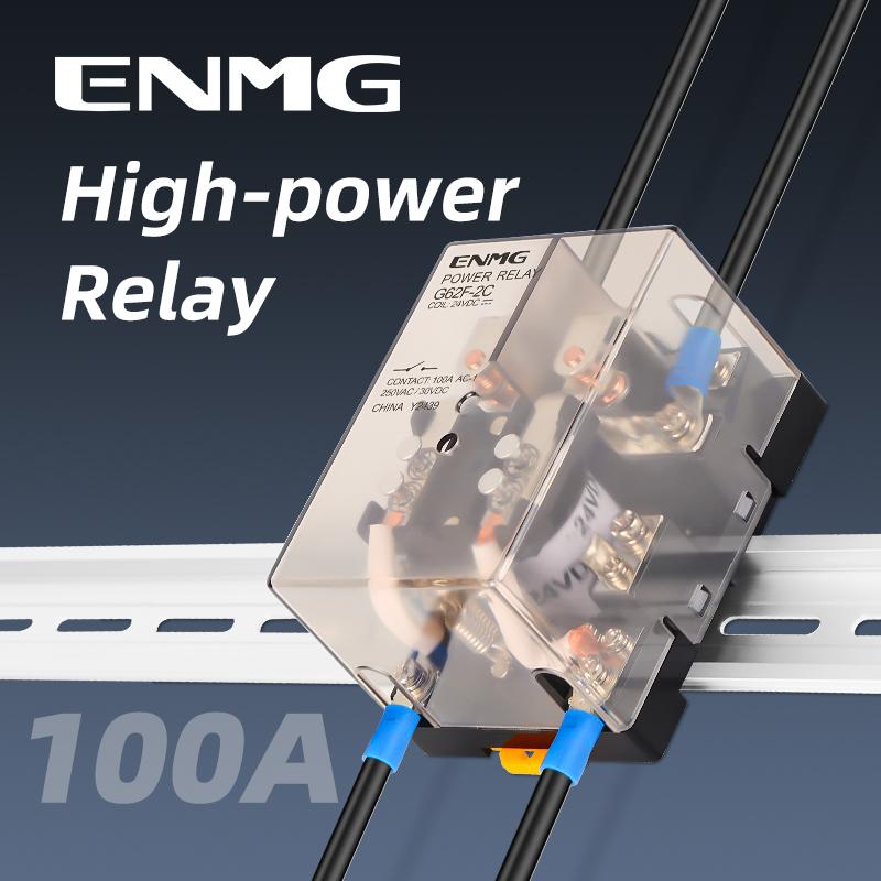 ENMG High Power G62F-1C G62F-2C Relay 12V 24V 220V DC/AC 100 - TikTok ...