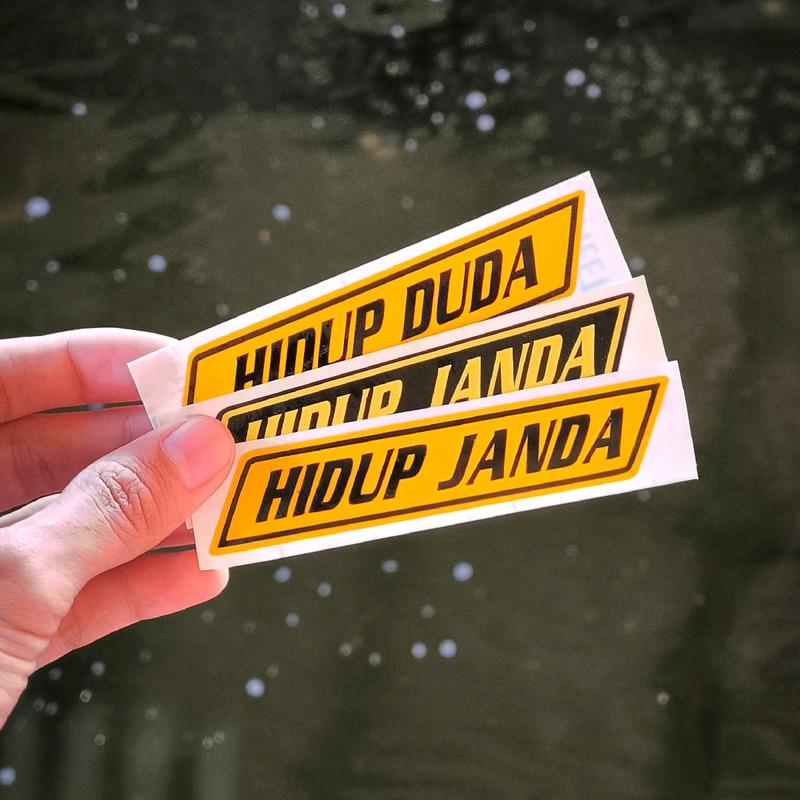 STICKER: HIDUP JANDA/DUDA - TikTok Shop Malaysia