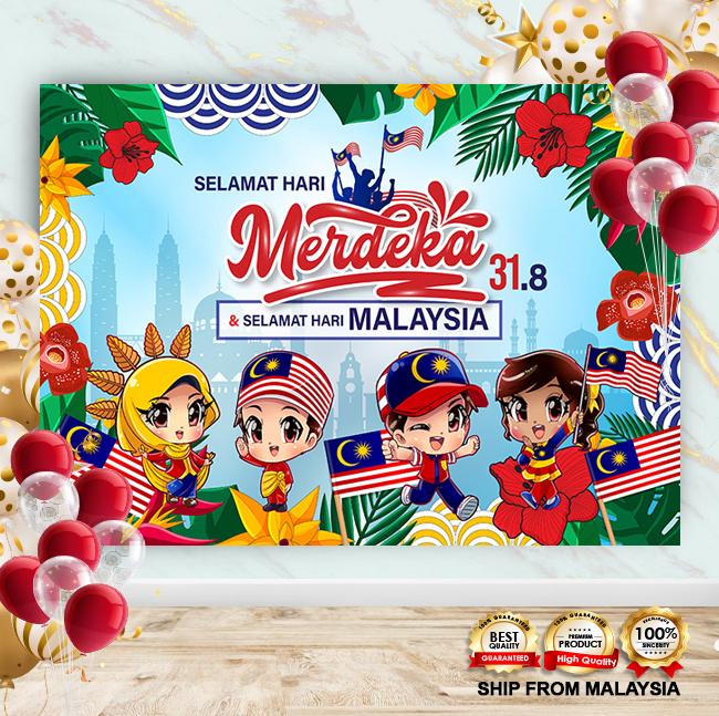 Banner Decoration / Banner - Merdeka / Malaysia Day - TikTok Shop Malaysia