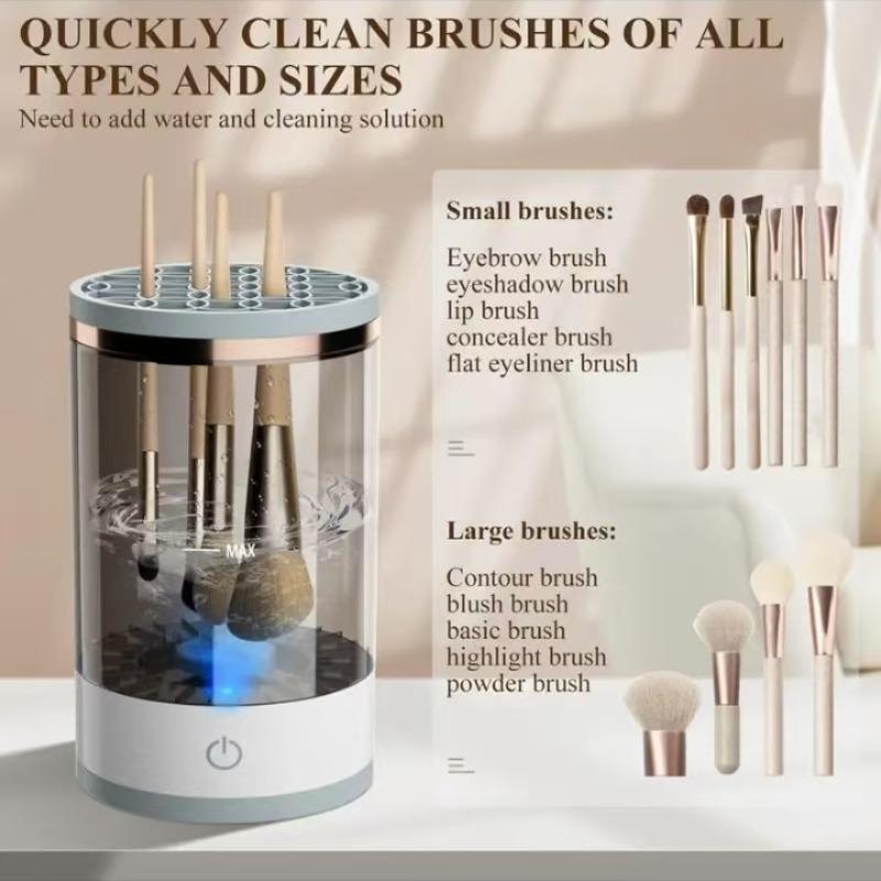Electric Makeup Brush Cleaner, Automatic Brush Cleaning Machine, Daily ...