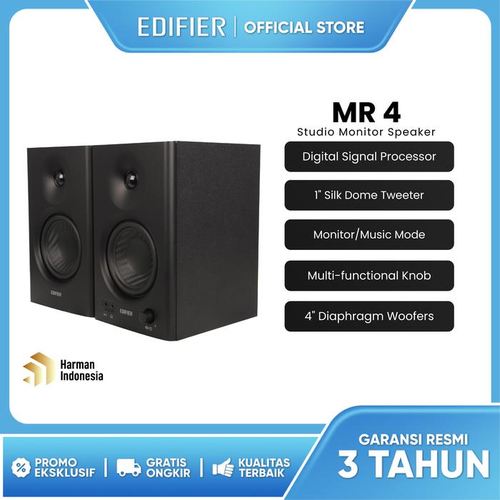 Promo EDIFIER MR 4 Studio Monitor Speaker - Hitam Cicil 0% 3x - Jakarta ...