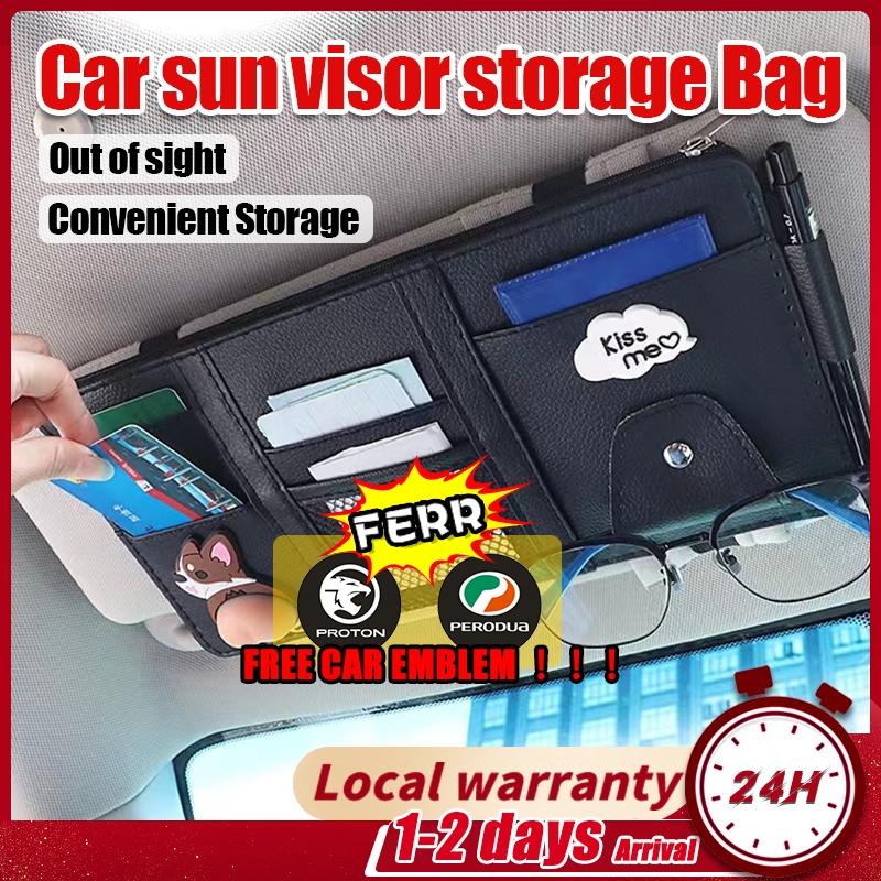 Car Sun Visor Card Holder Car Interior Storage Bag Organizer - TikTok ...