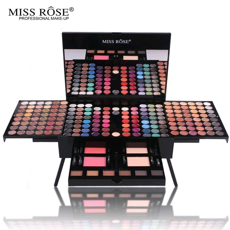 MISS ROSE Makeup Set Box Professional Eyeshadow Lip Gloss Stick ...