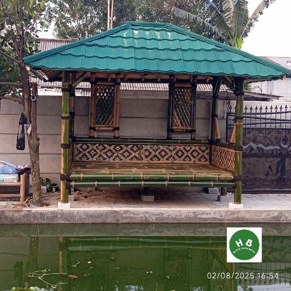 gazebo bambu, saung bambu gazebo ukuran 2m x 3m - Shop | Tokopedia