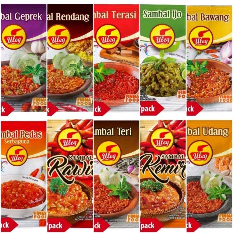 All Variant Terlengkap Bumbu Ulek Finna Sachet Sambel Sambal Terasi Geprek Bawang Bajak ...