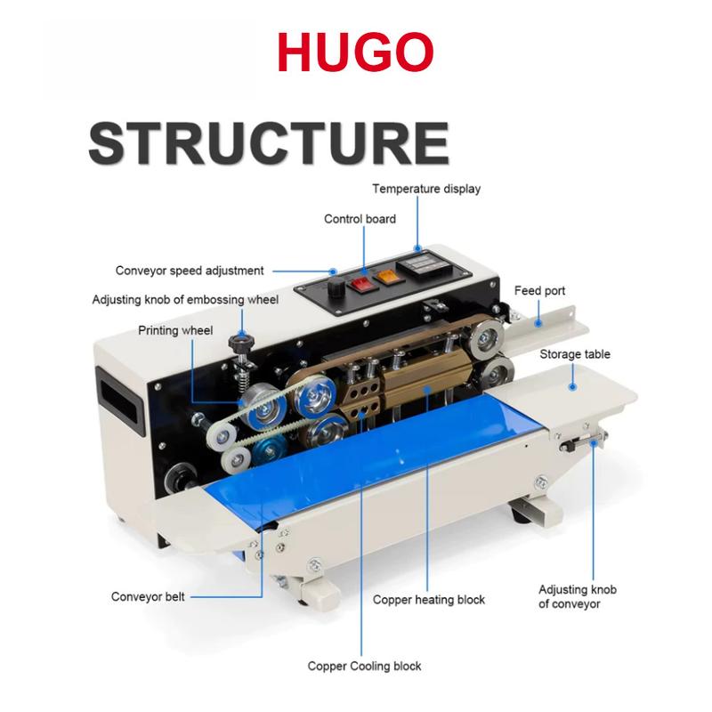 STARPACK L1 Mesin Sealer Otomatis Continuous Band Sealer / Bisa untuk ...