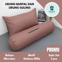 Jual Terlaris Set Sarung Kulit Urung Bantal dan Guling Isian Kapuk atau ...