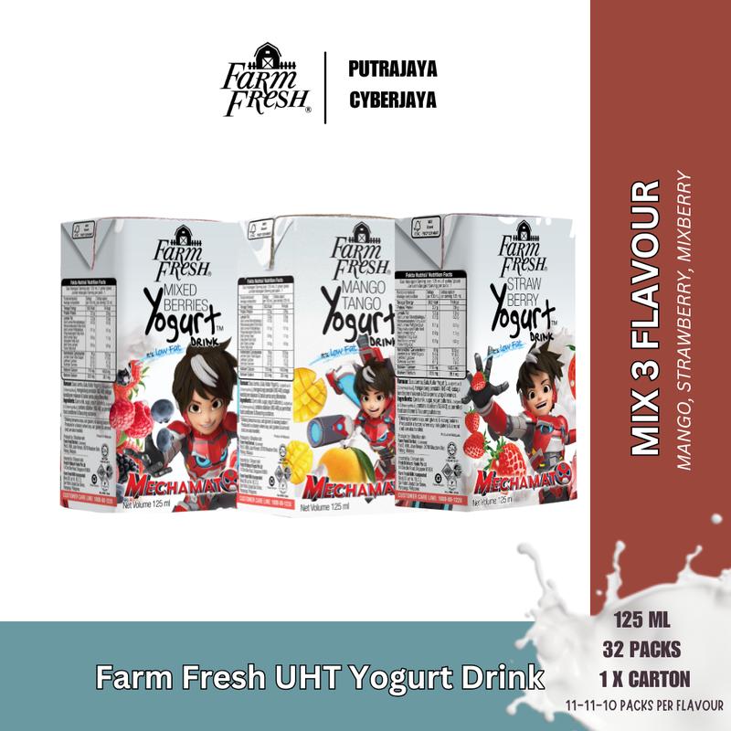 ^ Mix 3 Flavour ^ Farm Fresh UHT Yogurt Drink 125ml x 32 packs - TikTok ...