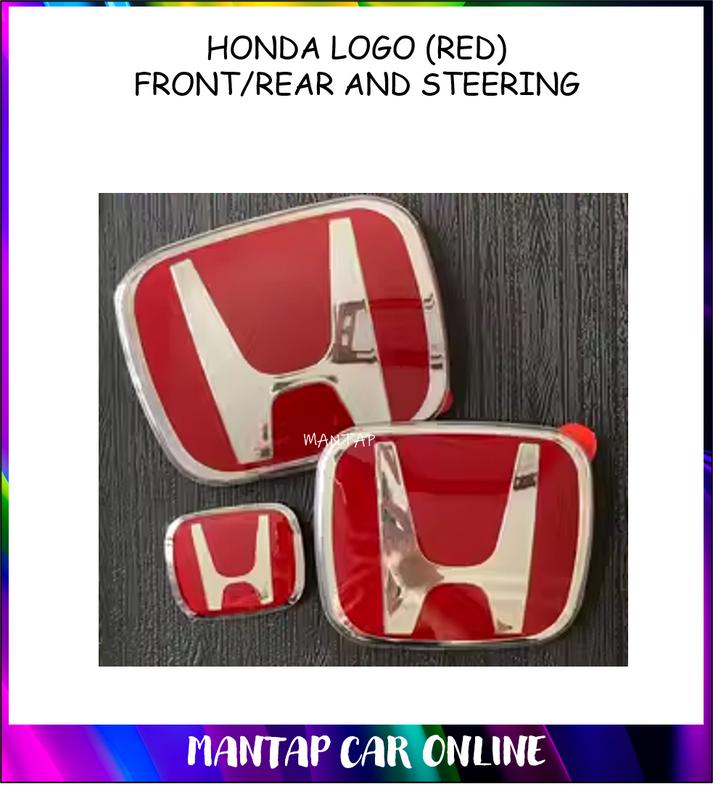 Honda H LOGO RED EMBLEM CIVIC CITY JAZZ ACCORD BRV HRV - TikTok Shop ...