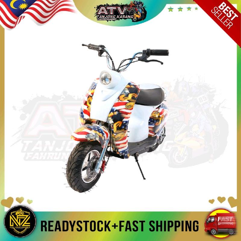 Mini Vespa Scooter 49cc Mainan Beroda Dua untuk Luar Ruangan - TikTok ...
