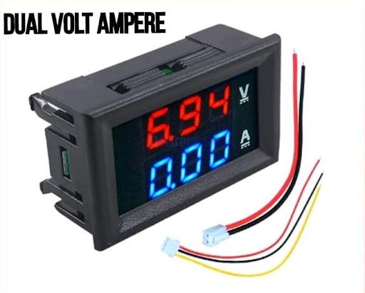 Alat Ukur Volt Ampere Meter Digital DC 0-100V10A/Volt Meter Digital ...