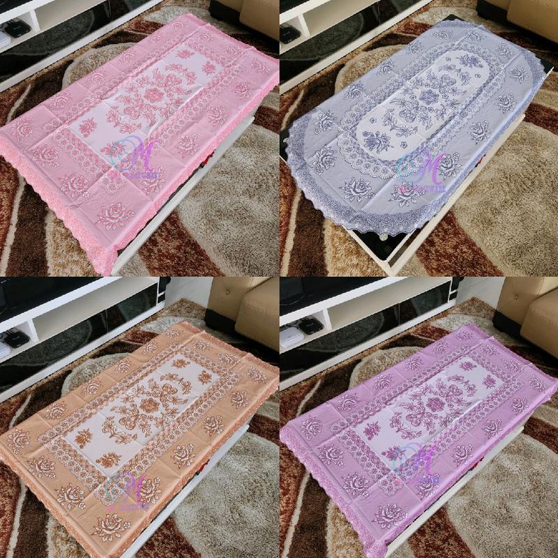 Vinyl Table Cloth Round, Oval, Rect, Square / Alas Meja Sofa - TikTok ...