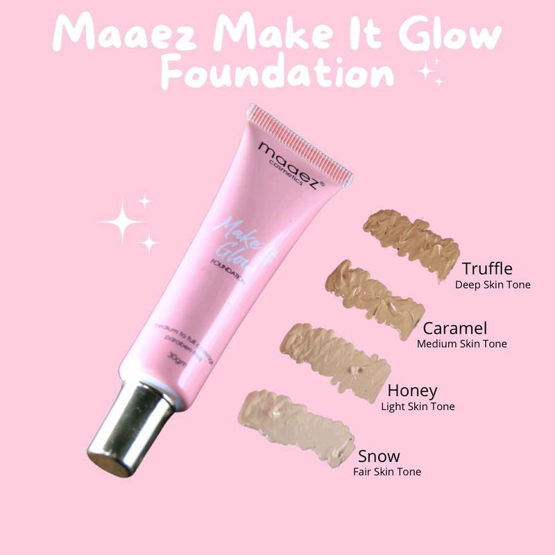 MAAEZ FOUNDATION (HONEY,CREME BRULEE,CARAMEL,TRUFFLE) 15g - TikTok Shop ...