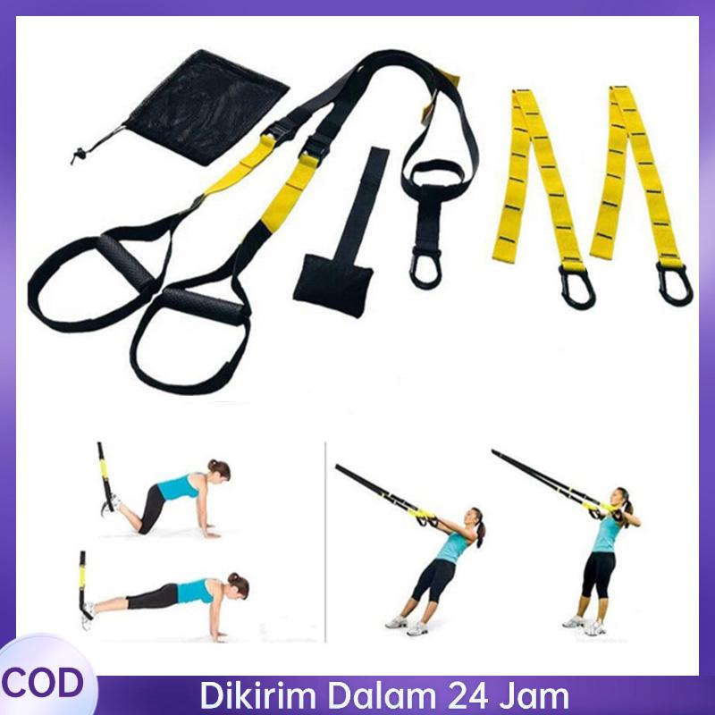1 Set TRX Pro 3 Training Strap – Portable Suspension Trainer Tali Gym ...