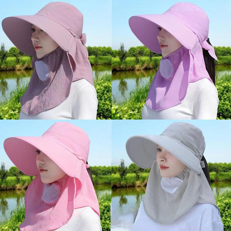 Summer Outdoor Sun Hats Face Neck Protection Anti-UV Hunting - TikTok ...