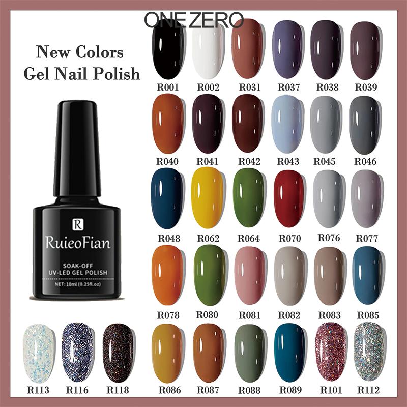 ONEZERO Beauty 10ML UV Gel Nail Art Polish Jelly Color Nail Polish ...