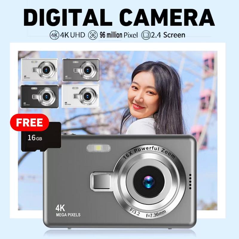 Kamera Digital, Resolusi 44MP, HD 1080P, Zum 16x, Sesuai untuk - TikTok ...