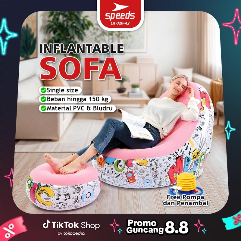SPEEDS Sofa Angin Beanbag Squishy Jumbo Inflatable Sofa Lay Bag - Shop | Tokopedia