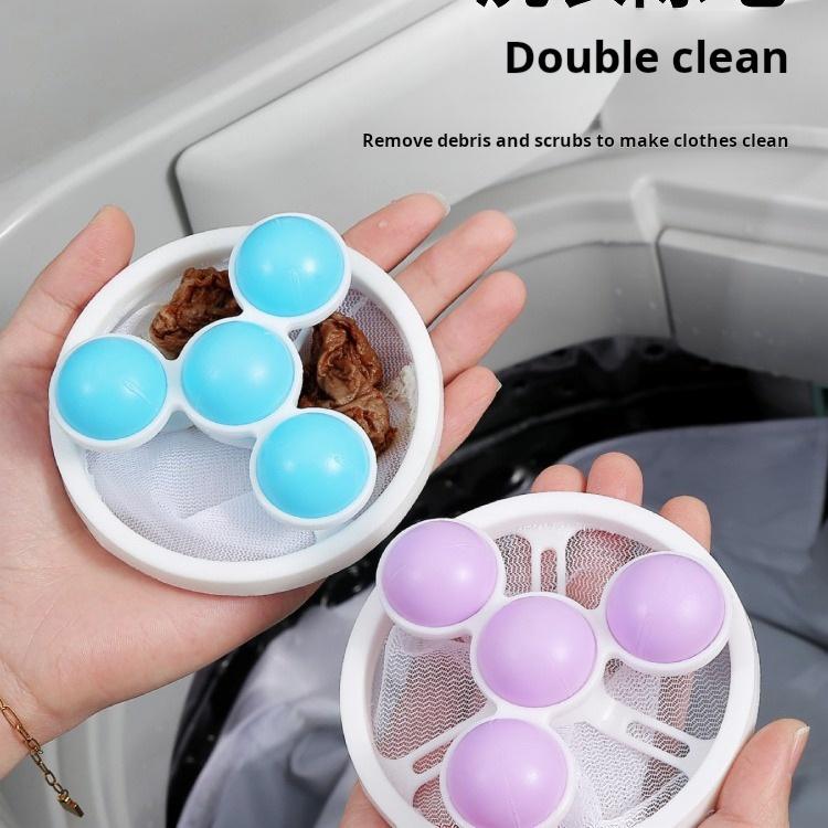 Washing Machine Floating Filter Mesh Bag Sticky Filter Lint Remover ...