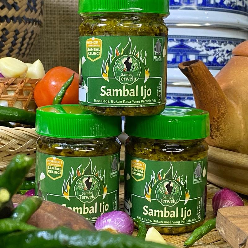 Sambal Terwelu Sambal Ijo Daging Kelinci 120gr - Shop | Tokopedia