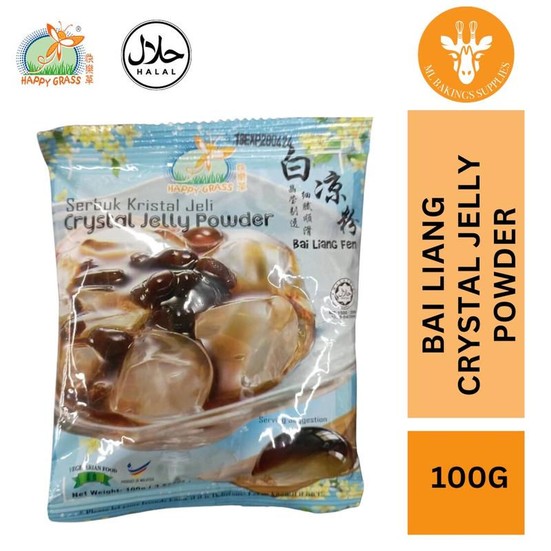 [READY STOCK] Happy Grass Bai Liang Crystal Jelly Powder 100gram ...