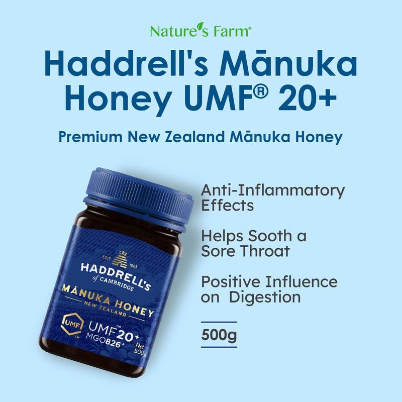 Haddrell's of Cambridge Manuka Honey UMF® 20+ 500g - TikTok Shop Singapore