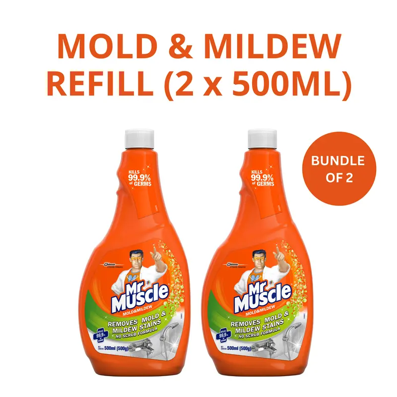 Mr Muscle Mold & Mildew Refill Bundle (2 x 500ML) - TikTok Shop Singapore