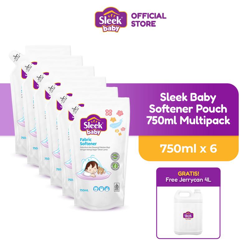 Sleek Baby Softener Pouch 750ml Multipack - Shop | Tokopedia