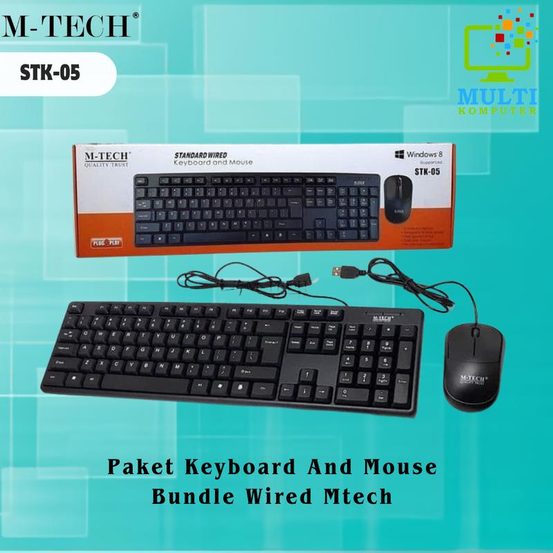Mtech Paket Keyboard dan Mouse Usb STK 06 Combo For PC Laptop - Shop | Tokopedia