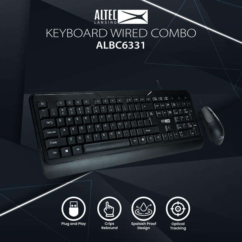 Altec Lansing Keyboard + Mouse Wired ALBC6331 - Shop | Tokopedia