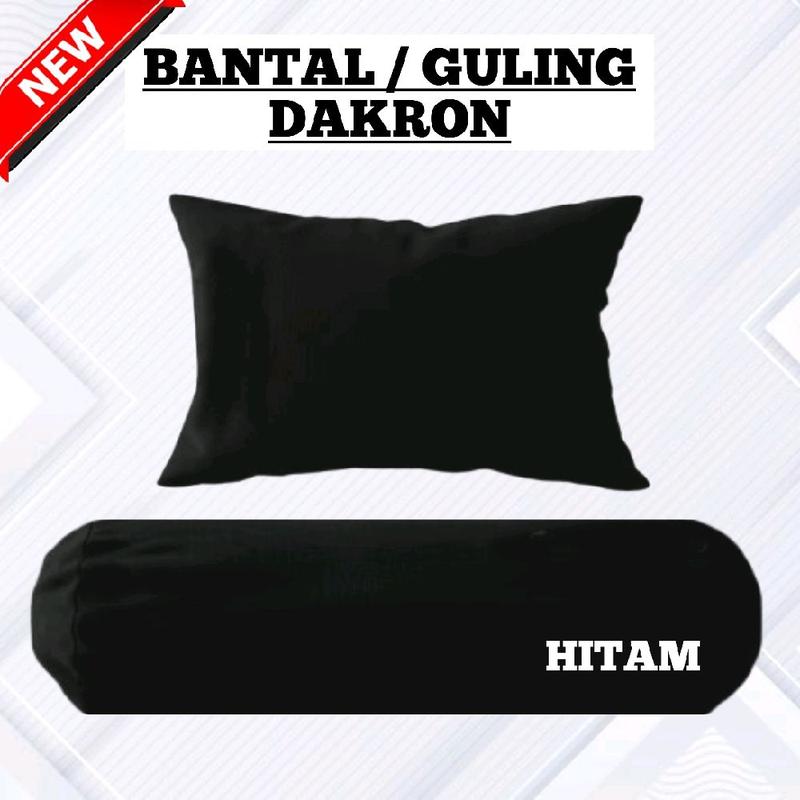 Bantal / Guling Dakron Kain Warna HITAM - Shop | Tokopedia