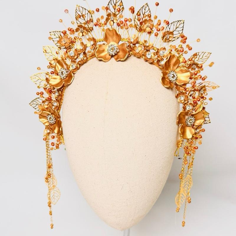 Mahkota tiara hiasan kepala wedding melayu model genia - Shop | Tokopedia