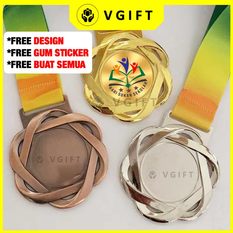 [VGIFT] METAL Medal Both Side Sticker Medal Besi with Colour - TikTok ...