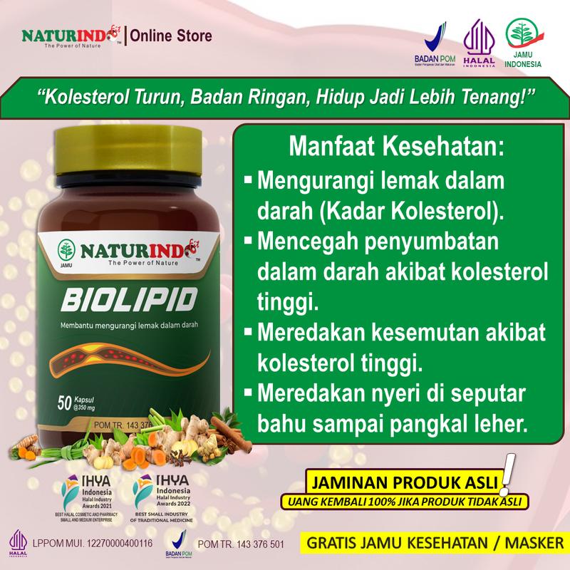 BIOLIPID - Herbal Naturindo Spesial Kolesterol - Shop | Tokopedia