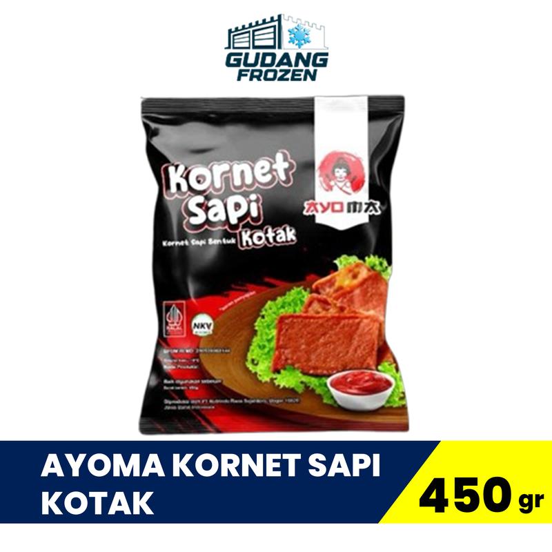AYOMA Kornet Sapi Kotak 450gr - Daging Berkualitas Tinggi Rasa Gurih ...