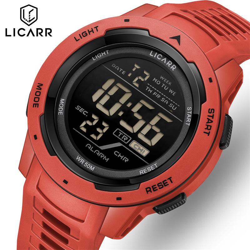 Jam randik, jenama LICARR, Asli, jam tangan lelaki, dengan kalendar ...
