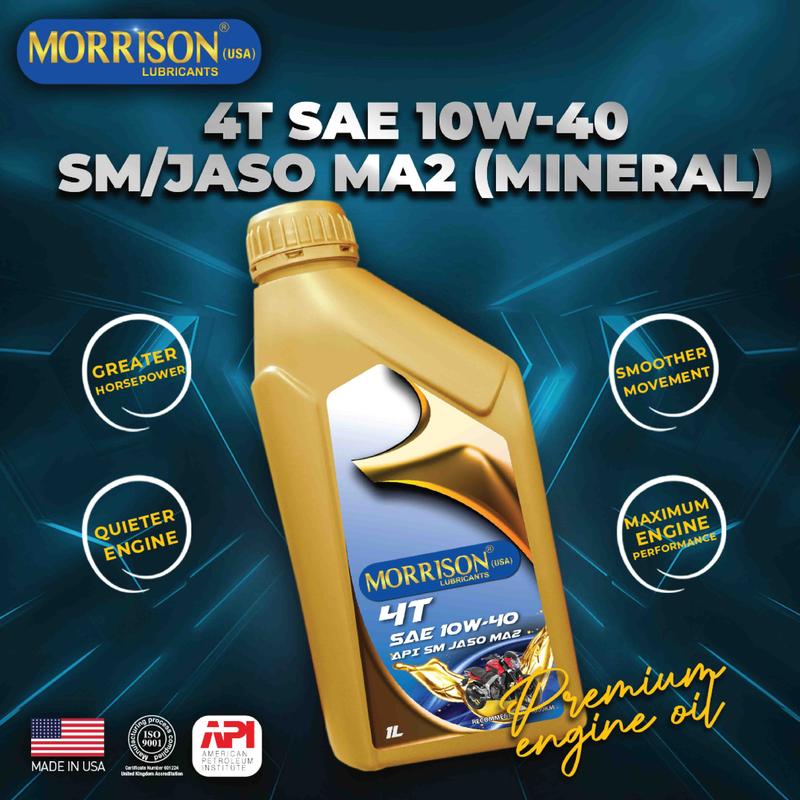 MORRISON MOTORCYCLE 10W-40 SEMI SYNTHETIC 4T NANO TECHNOLOGY - TikTok ...