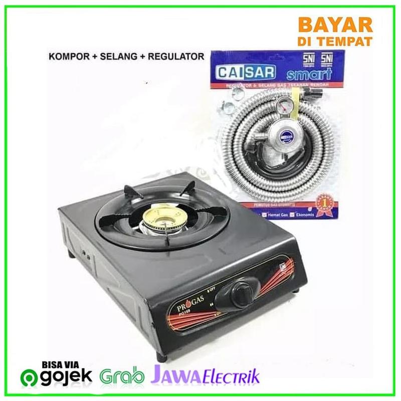 kompor gas Progas 1 tungku + selang gas - Shop | Tokopedia